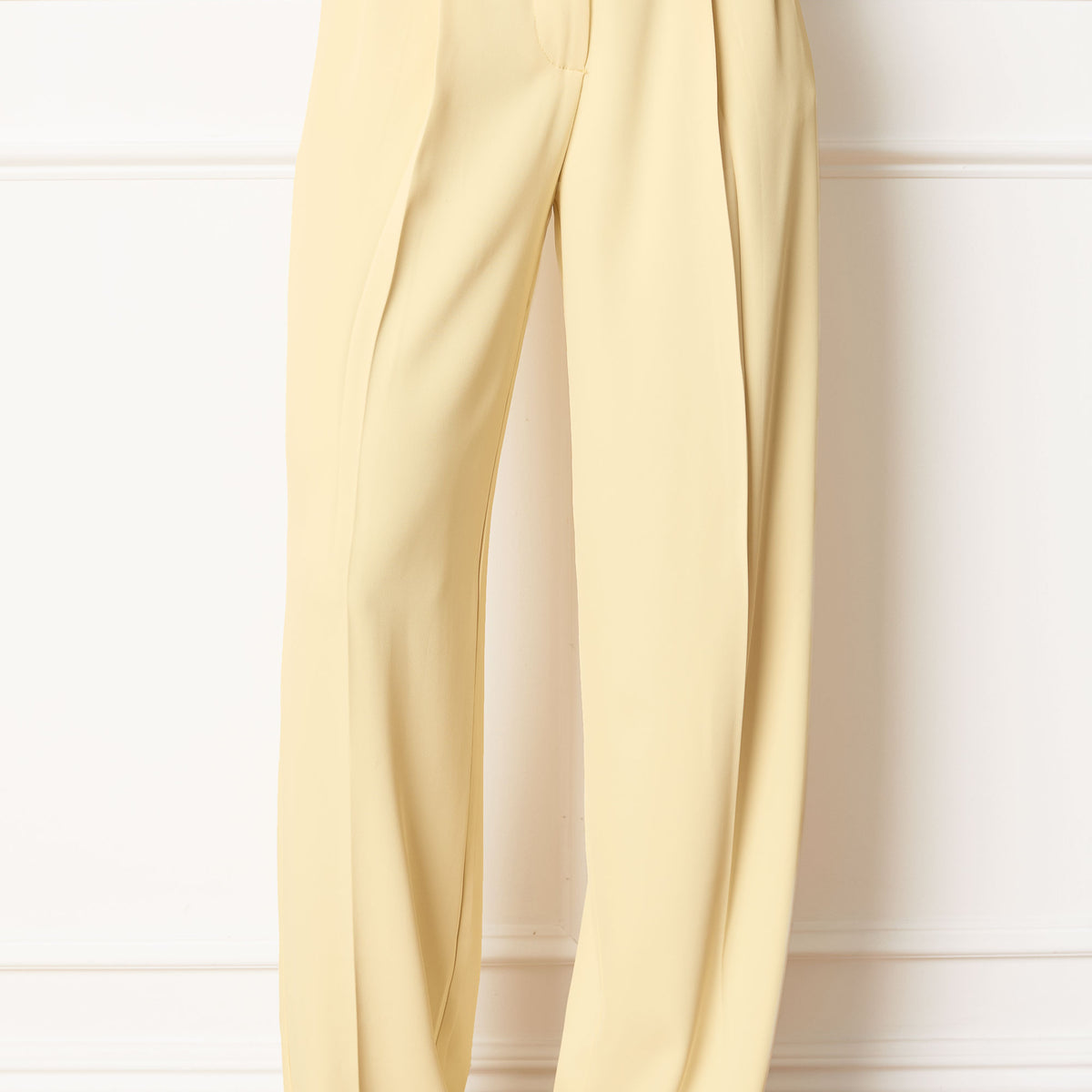 Angelica Yellow Adjustable Pants | High Waist Pleated Pants | Shop ...